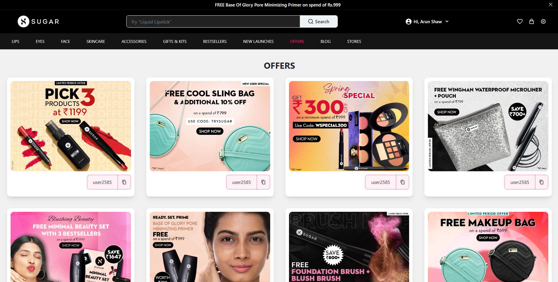 GitHub - Arun-ez/sugar_cosmetics_client: Sugar Cosmetics is an Ecommerce website which provides ...